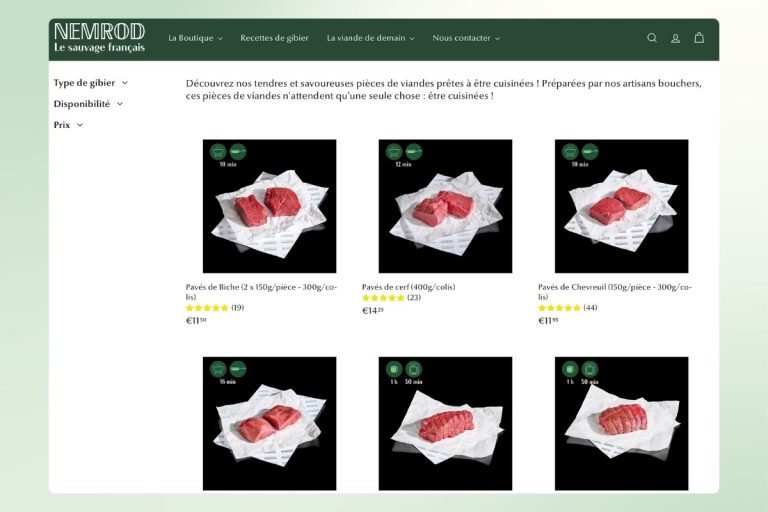 Nemrod : la meilleure boucherie en ligne pour le gibier